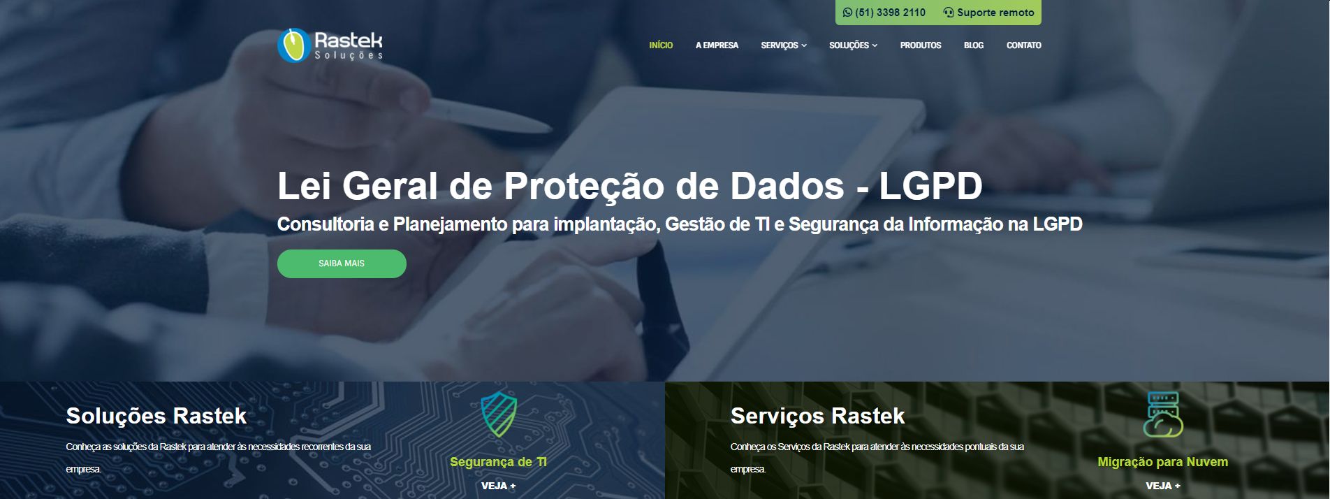 Rastek Soluções em TI e LGPD